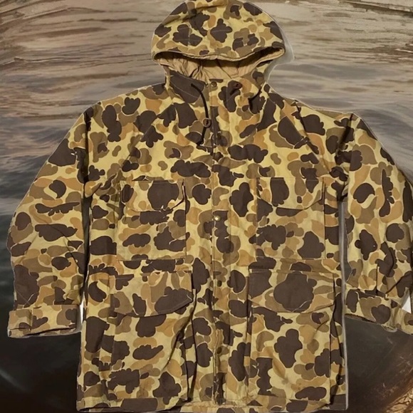 Cabela's | Jackets & Coats | Vintage Cabelas Hunting Jacket Mens L Camo Frogskin Coat Waterproof ...